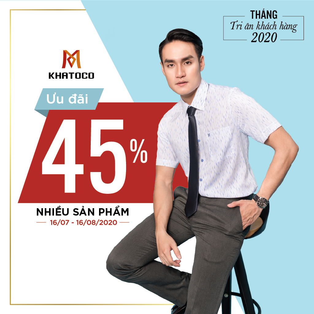Khatoco ưu đãi 45% tri ân Khách hàng