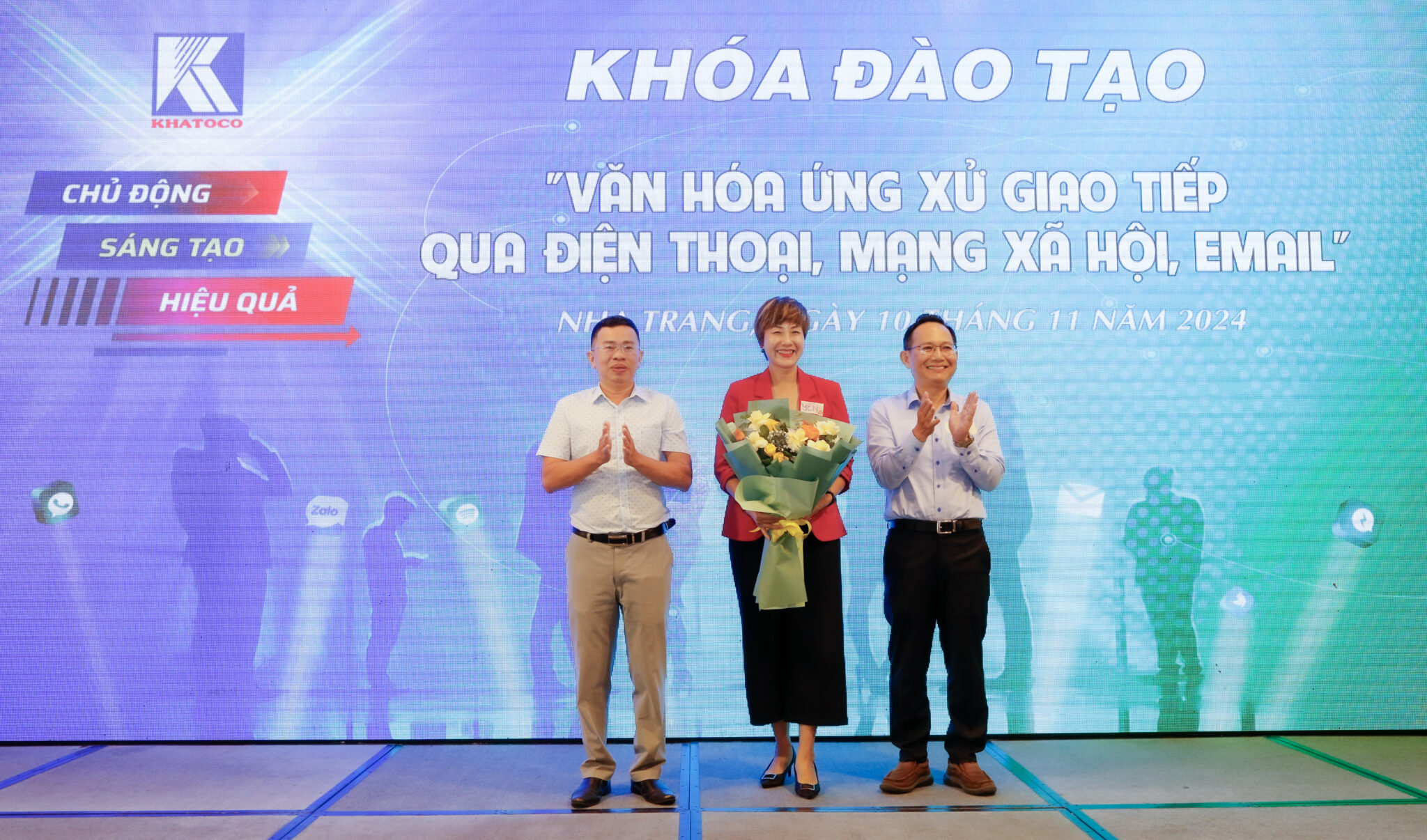 Khatoco tổ chức khoá đào tạo “Văn hoá ứng xử, giao tiếp qua điện thoại ...